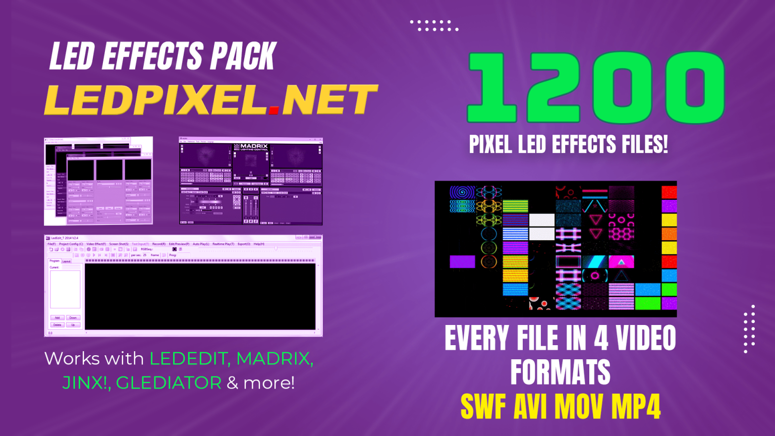 LedEdit Video Effects - Download Pixel LED Effects SWF LedEdit Video Effects - Download Pixel LED Effects SWF